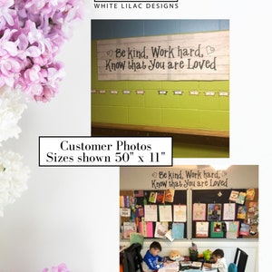 Be Kind, Work Hard, Know That You Are Loved, Inspirational Quote ...