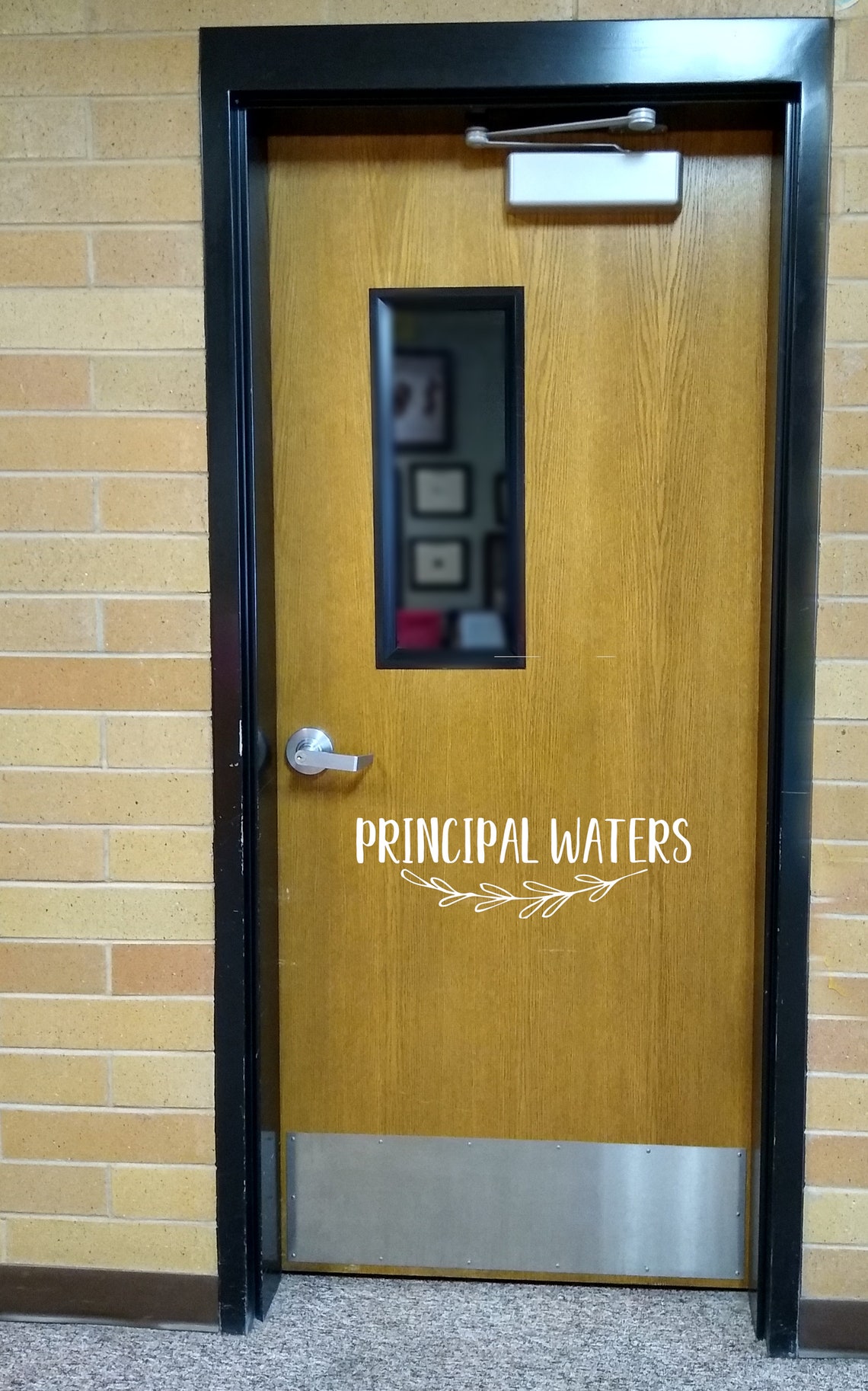 Teacher Name teacher desk decal classroom decor vinyl wall | Etsy