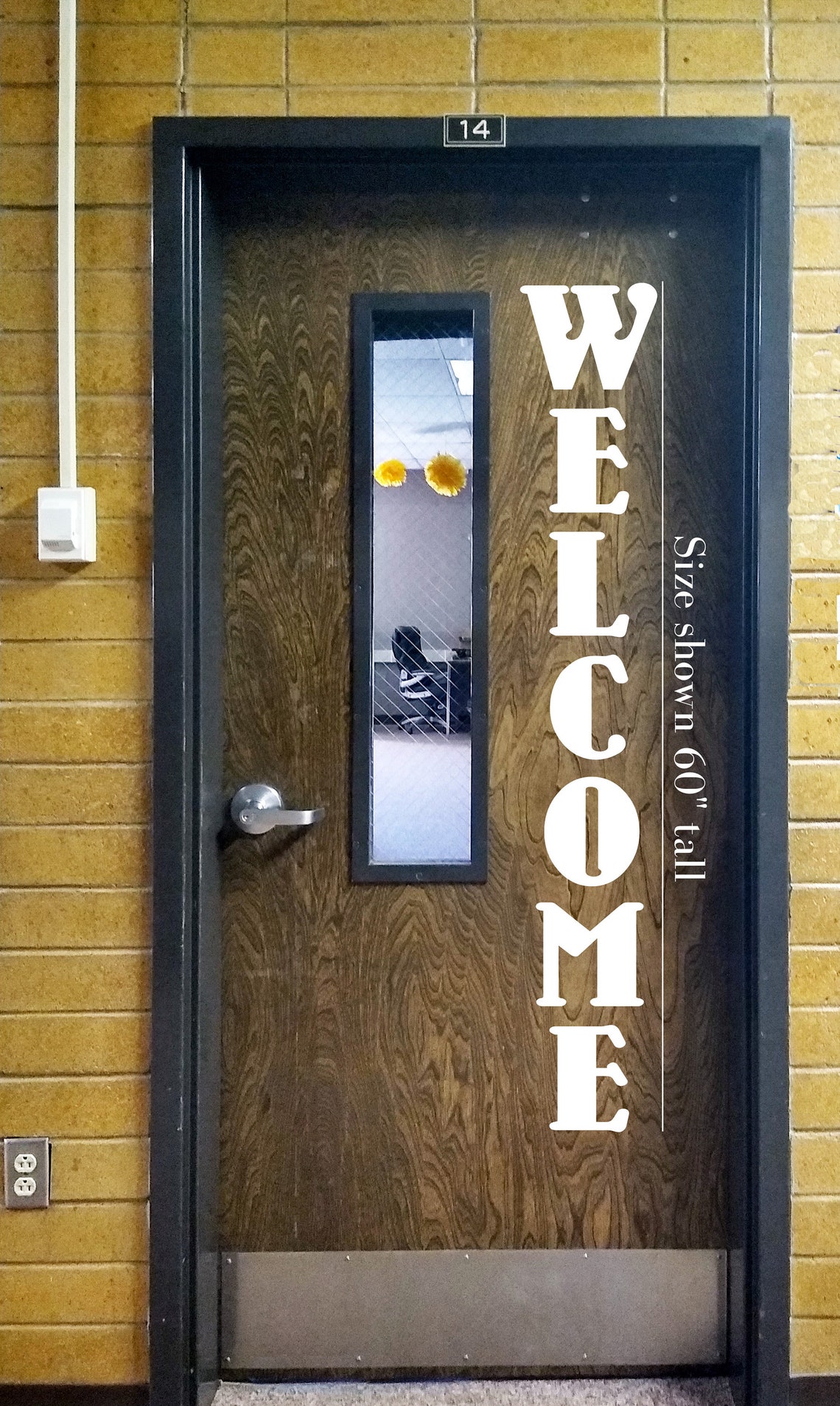 Welcome School Classroom Vinyl Decal Classroom Door Decal - Etsy