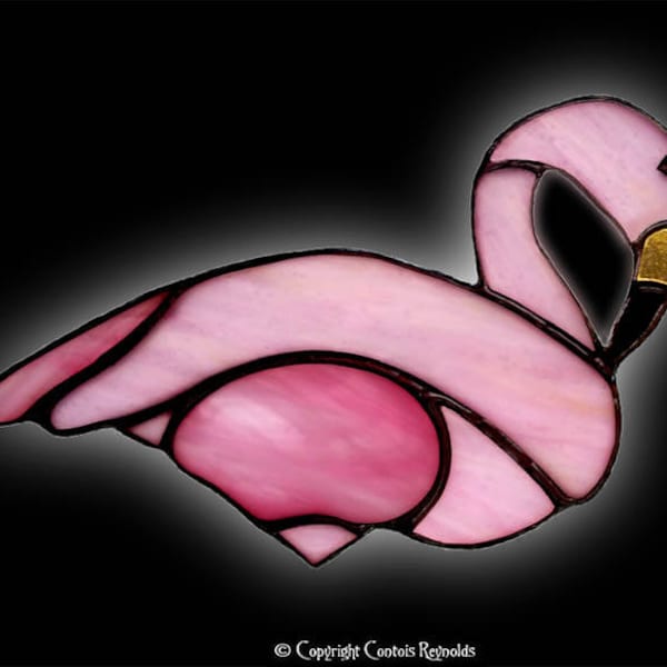 Glass Flamingo Etsy