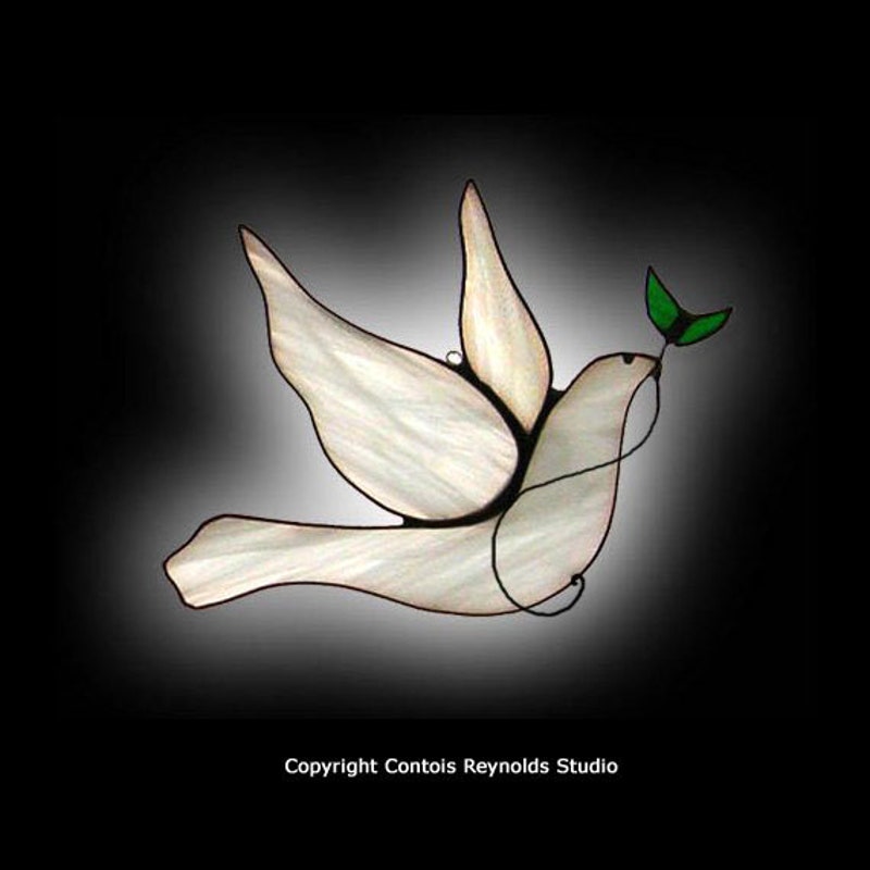 Stained Glass Dove - Etsy