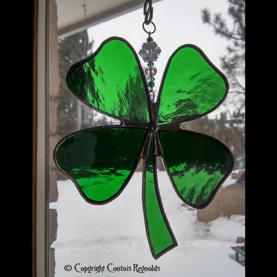 Stained Glass Four Leaf Clover Suncatcher - Etsy