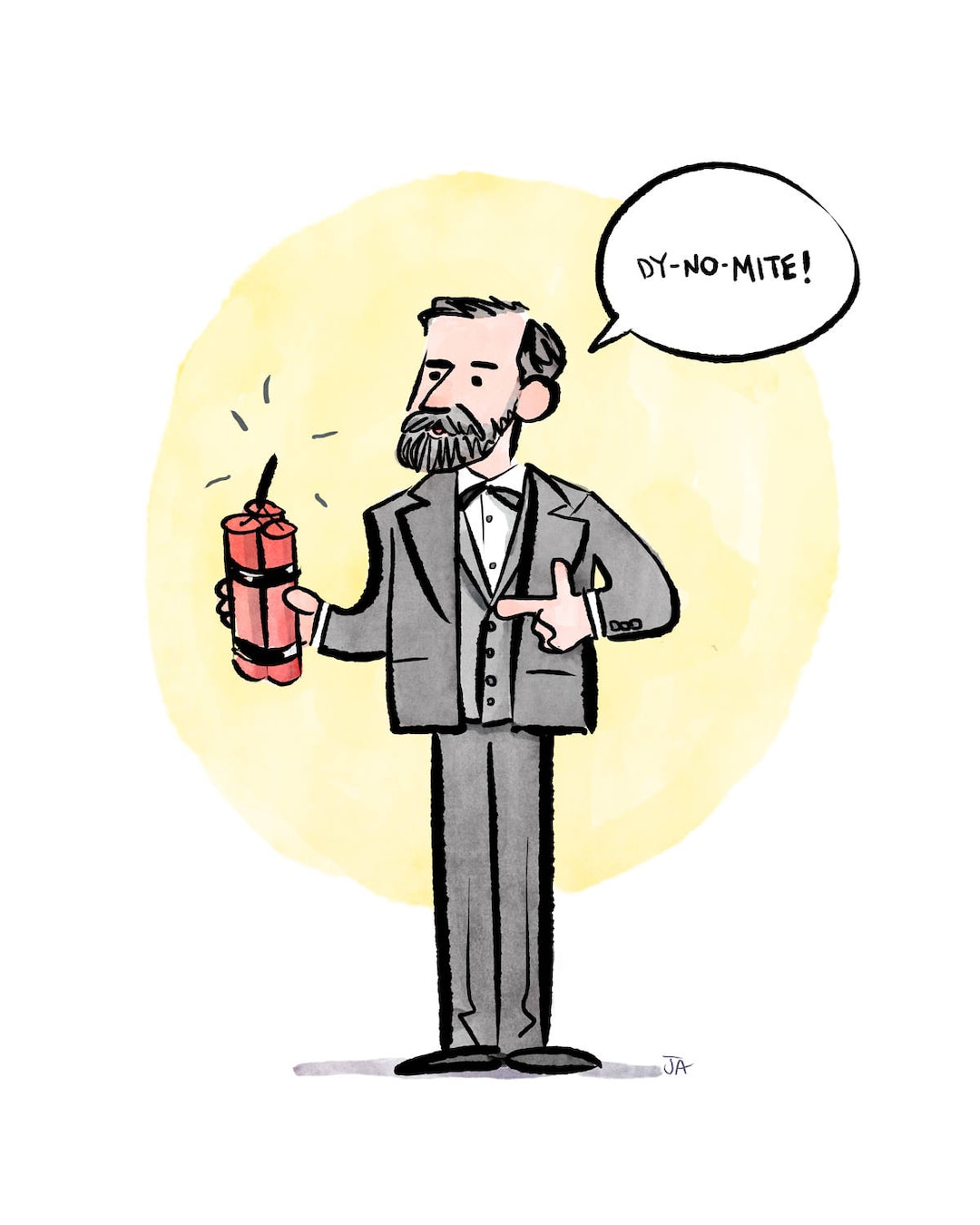 Alfred Nobel Print - Etsy