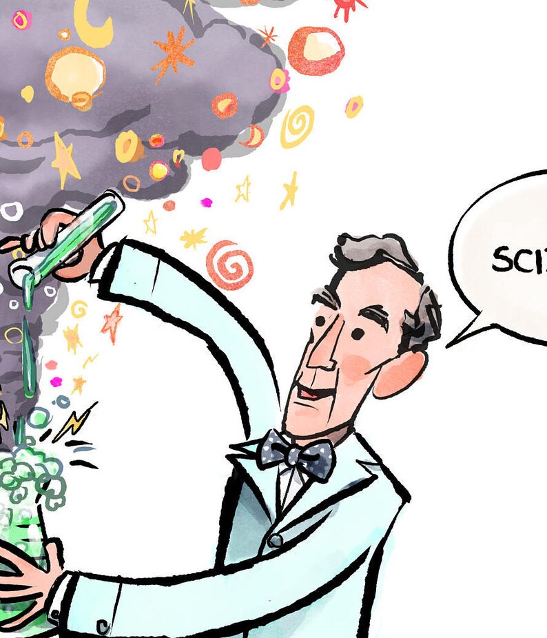 Bill Nye Print - Etsy