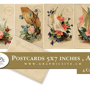 Vintage Postcards Instant Download - Etsy