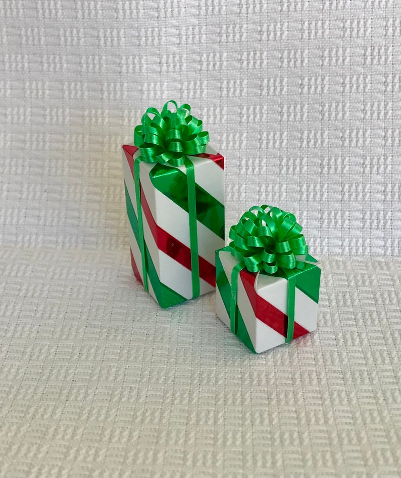 Tall or Short Candy Cane Stripe Package - Etsy