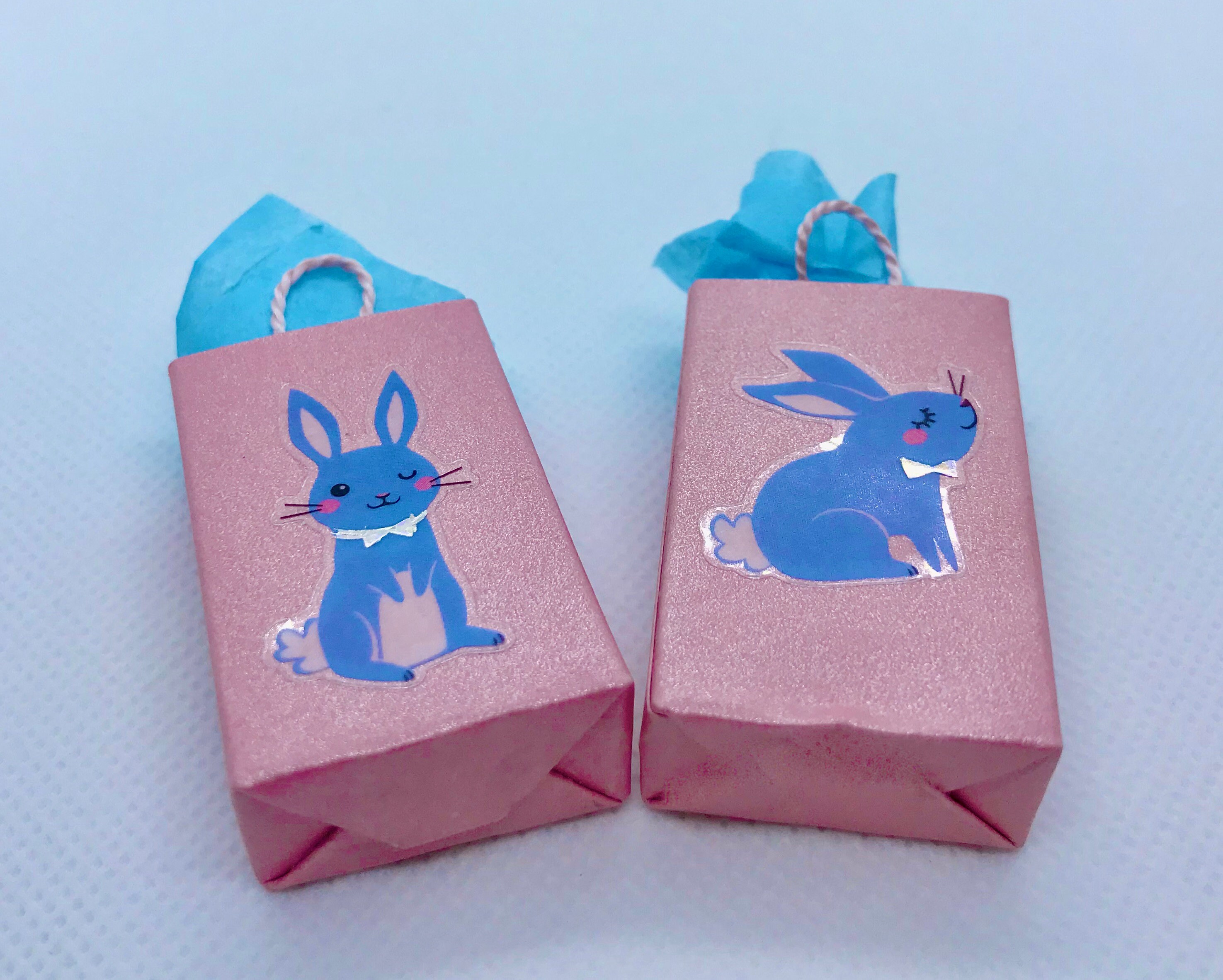 Bolsa de regalo de conejito en rosa - Etsy España