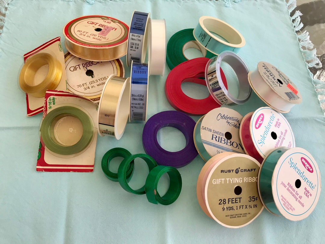 18 Plus Rolls of Vintage Ribbon - Etsy