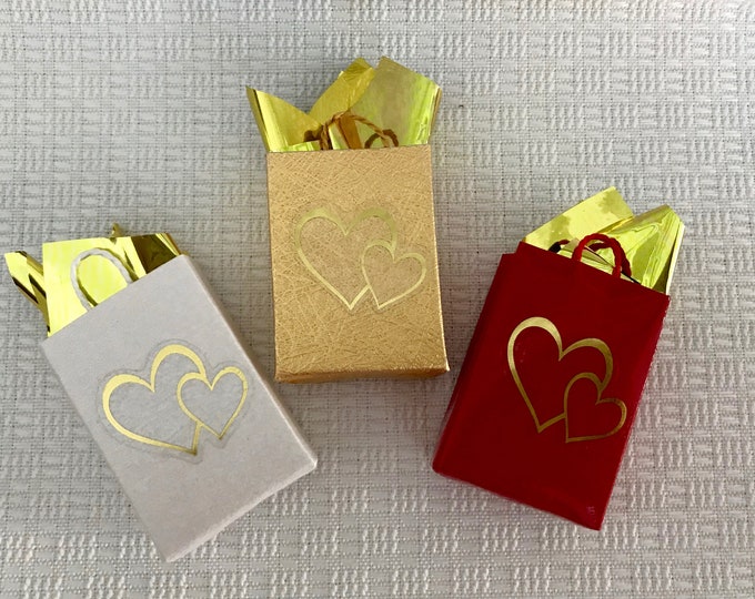 Double Heart Gift Bags - Etsy