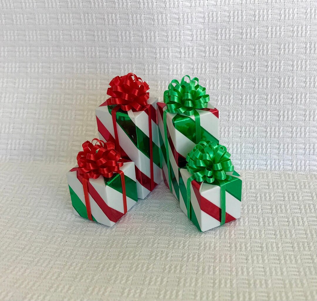Tall or Short Candy Cane Stripe Package - Etsy