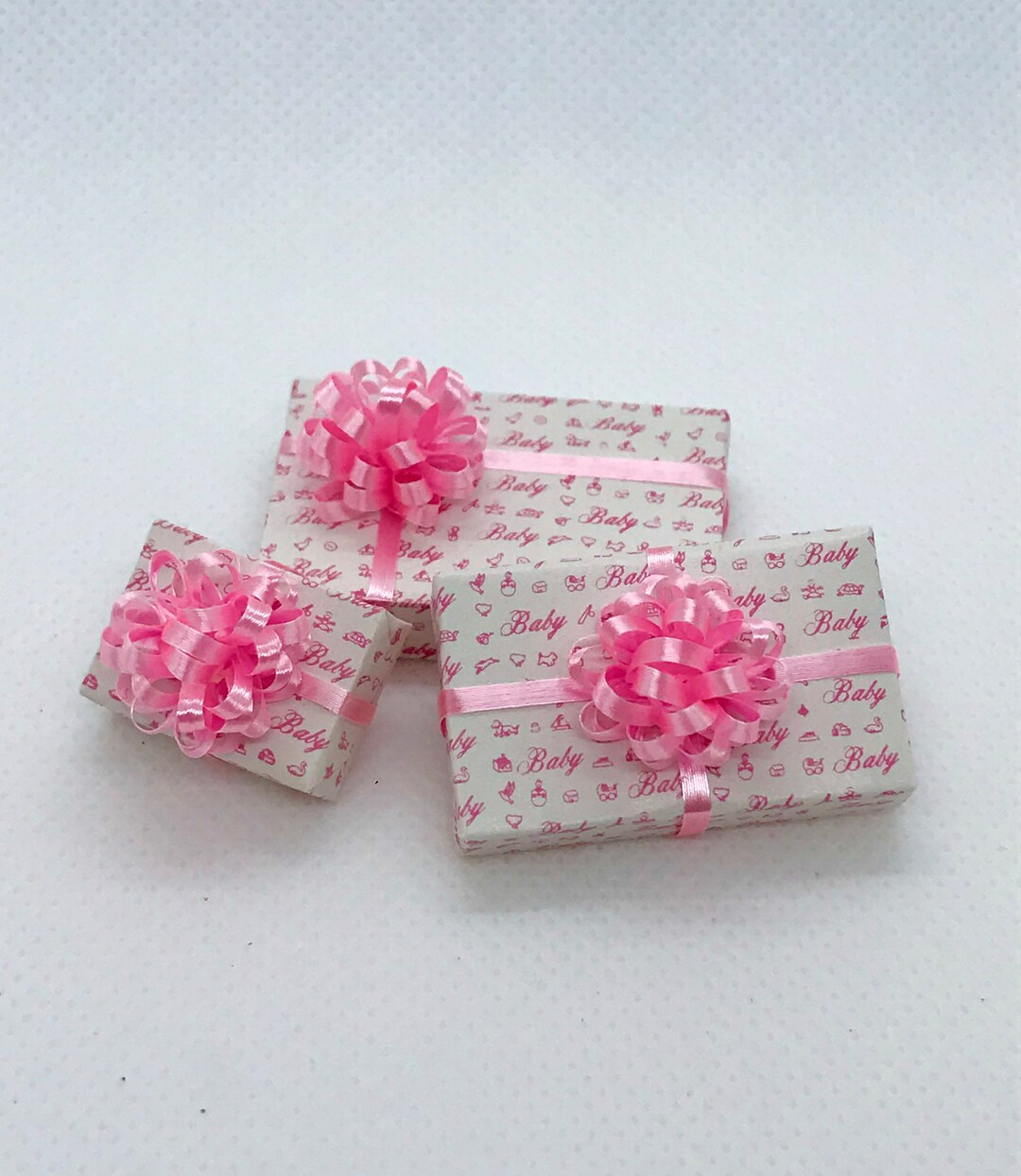Precious Little Baby Girl Packages W Baby Pink Bows - Etsy