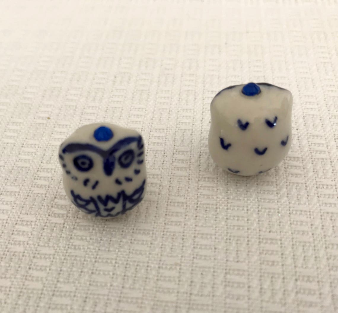 Delf Blue Owl - Etsy