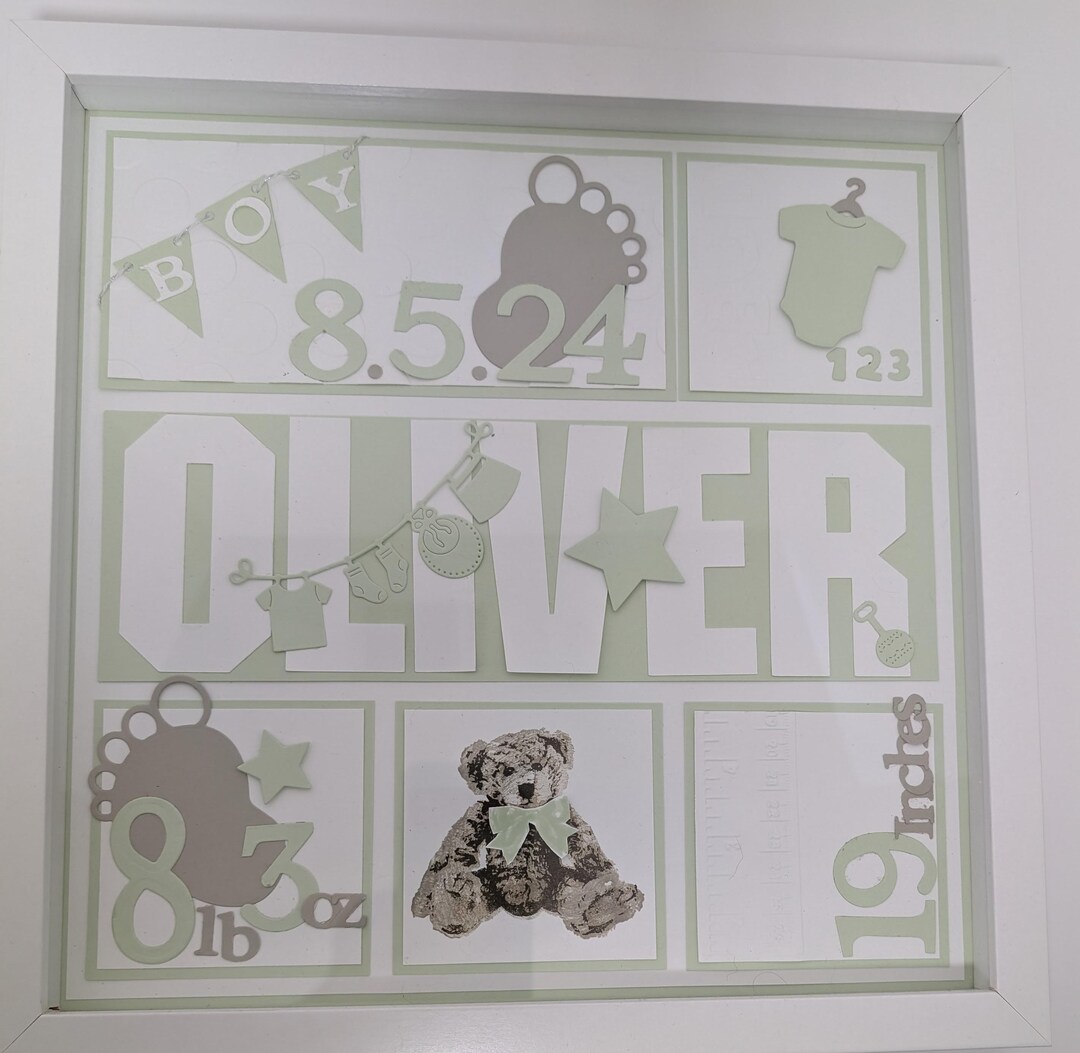 Baby Sampler With Name, Weight, Birthdate and Height Perfect Custom ...