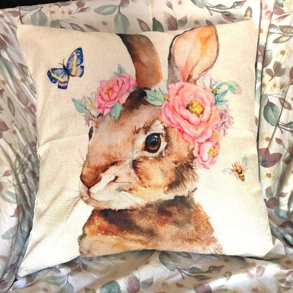 Rabbit Pillow - Etsy