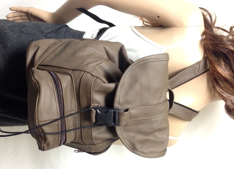 Backpack Bagleather Backpack Matte Brownconverts to Sling - Etsy