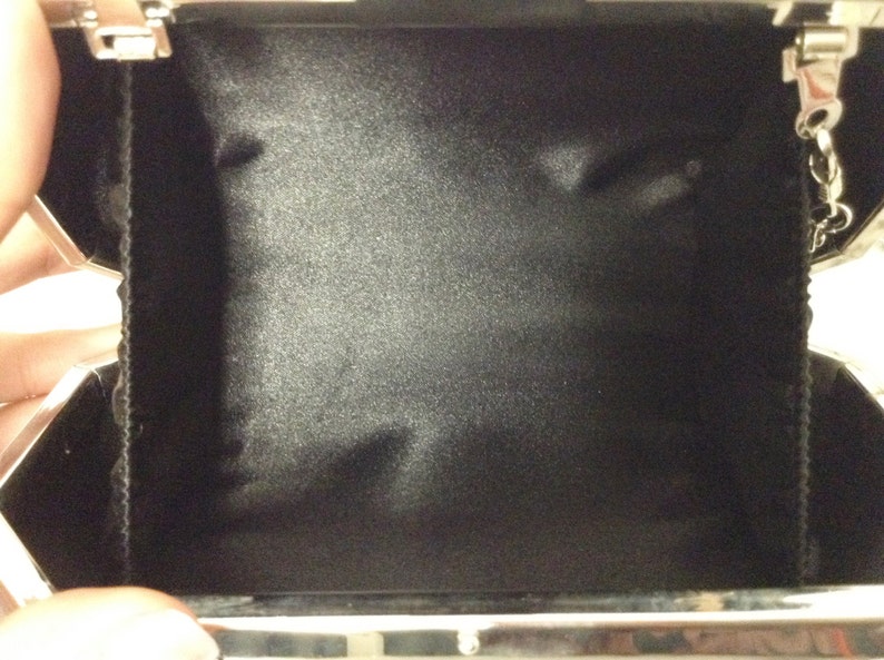 Lace Box Purse ,black, Gold, Shoulder Bag ,convertible to Clutch,clutch ...