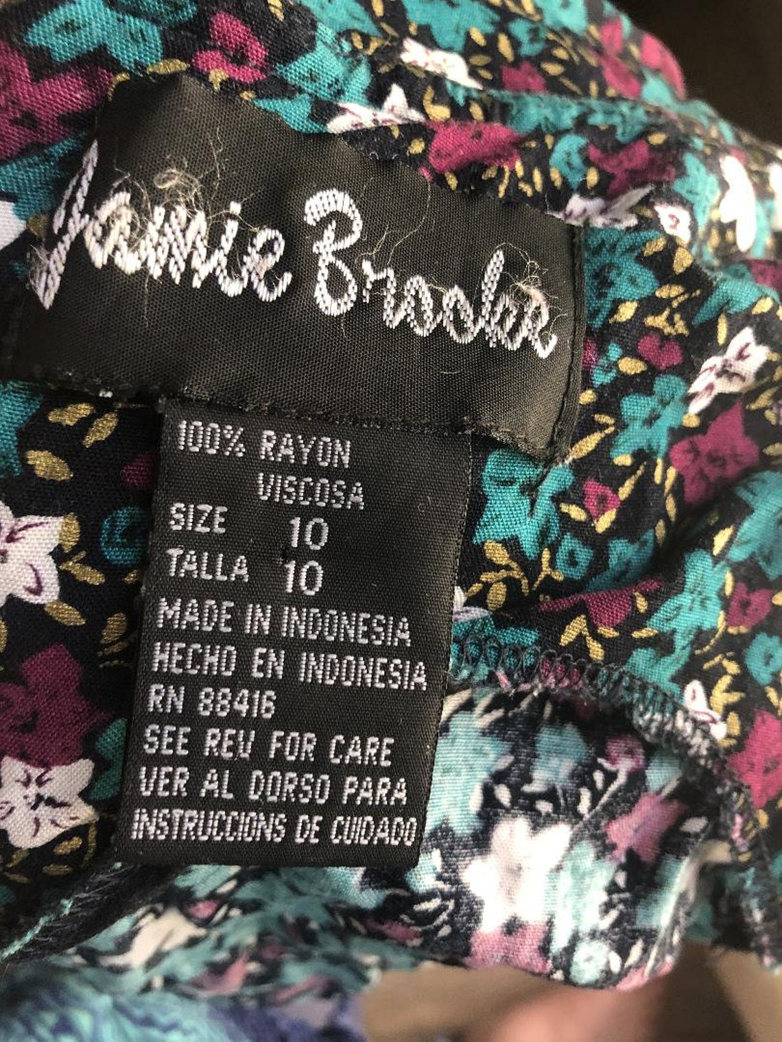 Jamie Brooke Rayon Sleeveless Dress Size 8 10 Periwinkle | Etsy