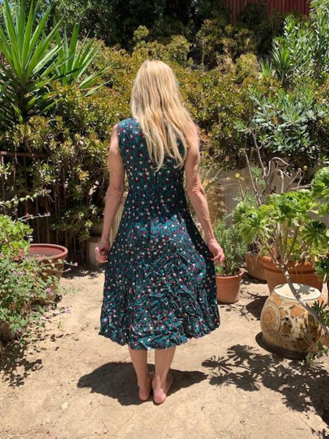 Jamie Brooke Rayon Sleeveless Dress Size 8 10 Periwinkle - Etsy