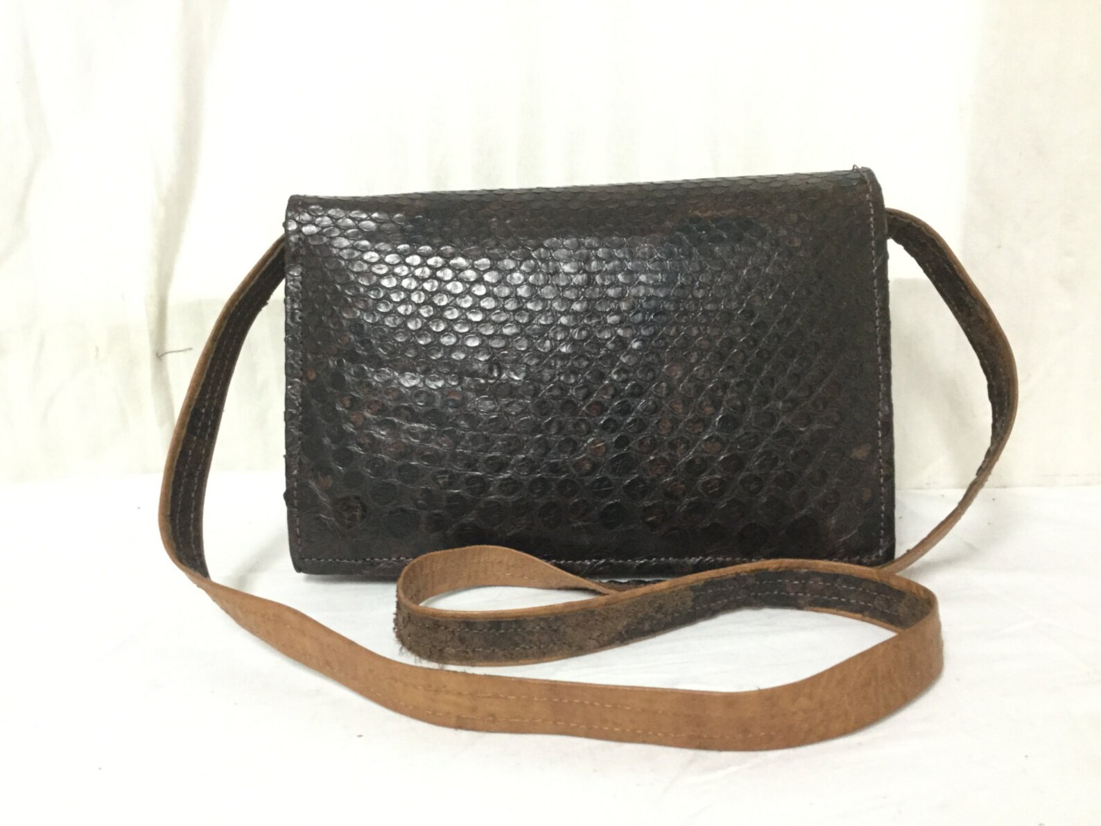 Snake Skin Leather Pursebagpython Snake Skin Leather - Etsy