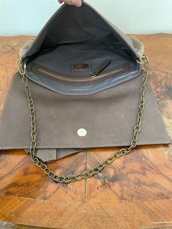 Vintage Furla, Brown Leather Purse, Shoulder Bag - Gem