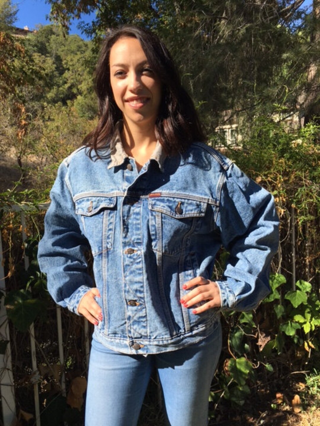Peep Jeans, Jean Jacket, Denim Jacket, Coat, Medium,1980s - Etsy