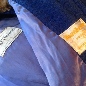 Steven Fortsmann ,weatherbee ,royal Blue ,fur Collar, Vintage ,long ...