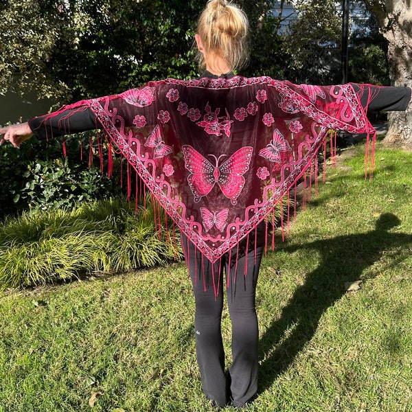 Butterfly Poncho - Etsy