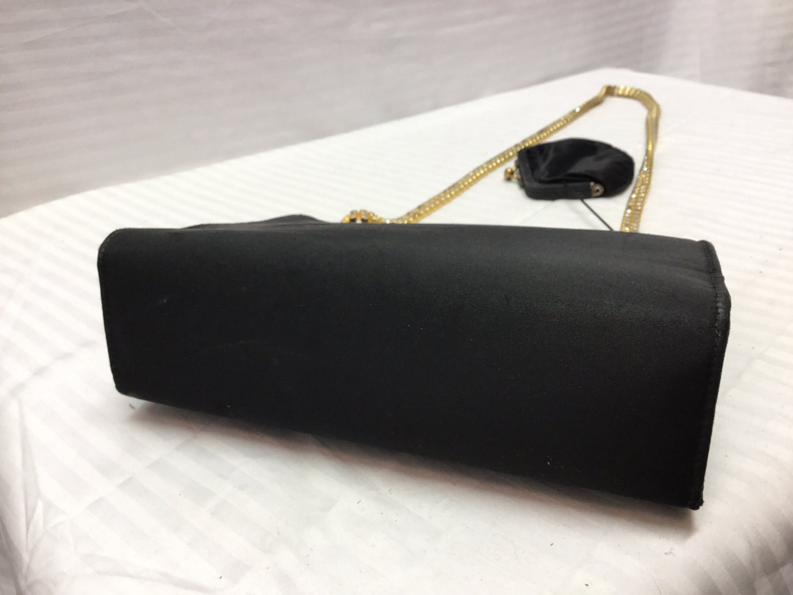 After Five, Formal Purse, Bag,black Crystal Clasp and Strap,shoulder ...