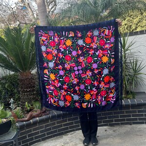 Colorful Earth Scarf, Deer, Birds, Flowers, Fringed, Square Scarf - Etsy
