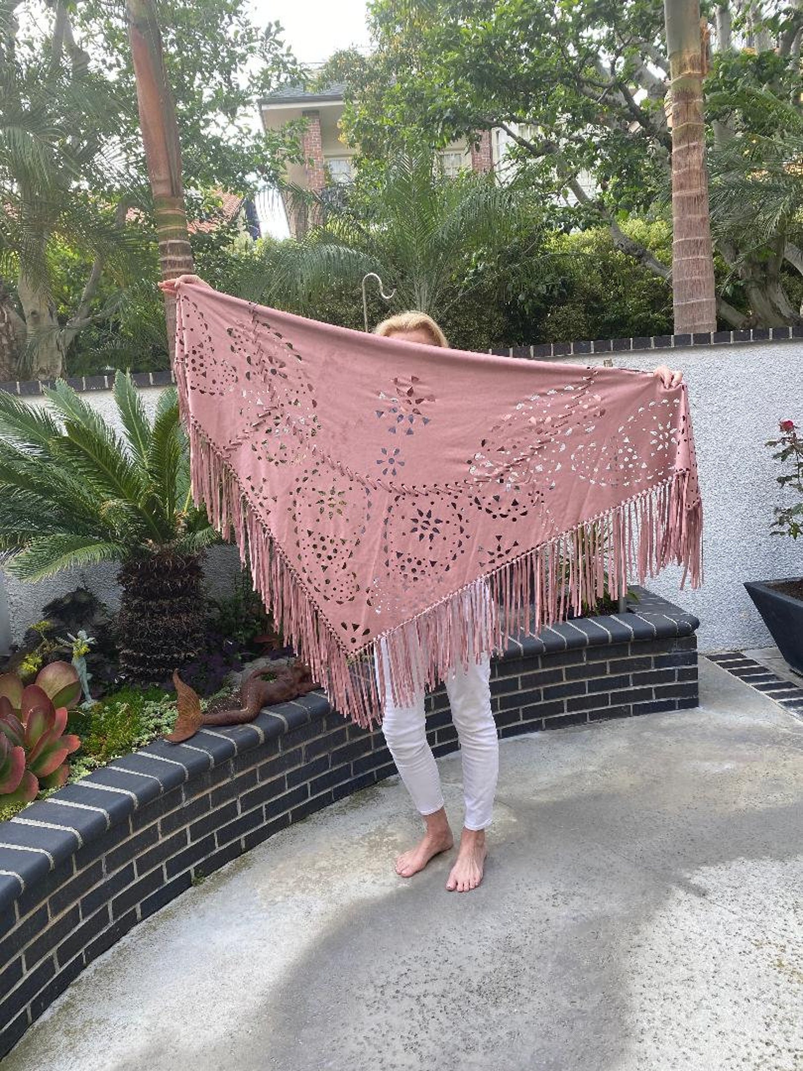 Gorgeous Flowy Ultra Suede Shawl Shawl Wrap Mauve Pink - Etsy