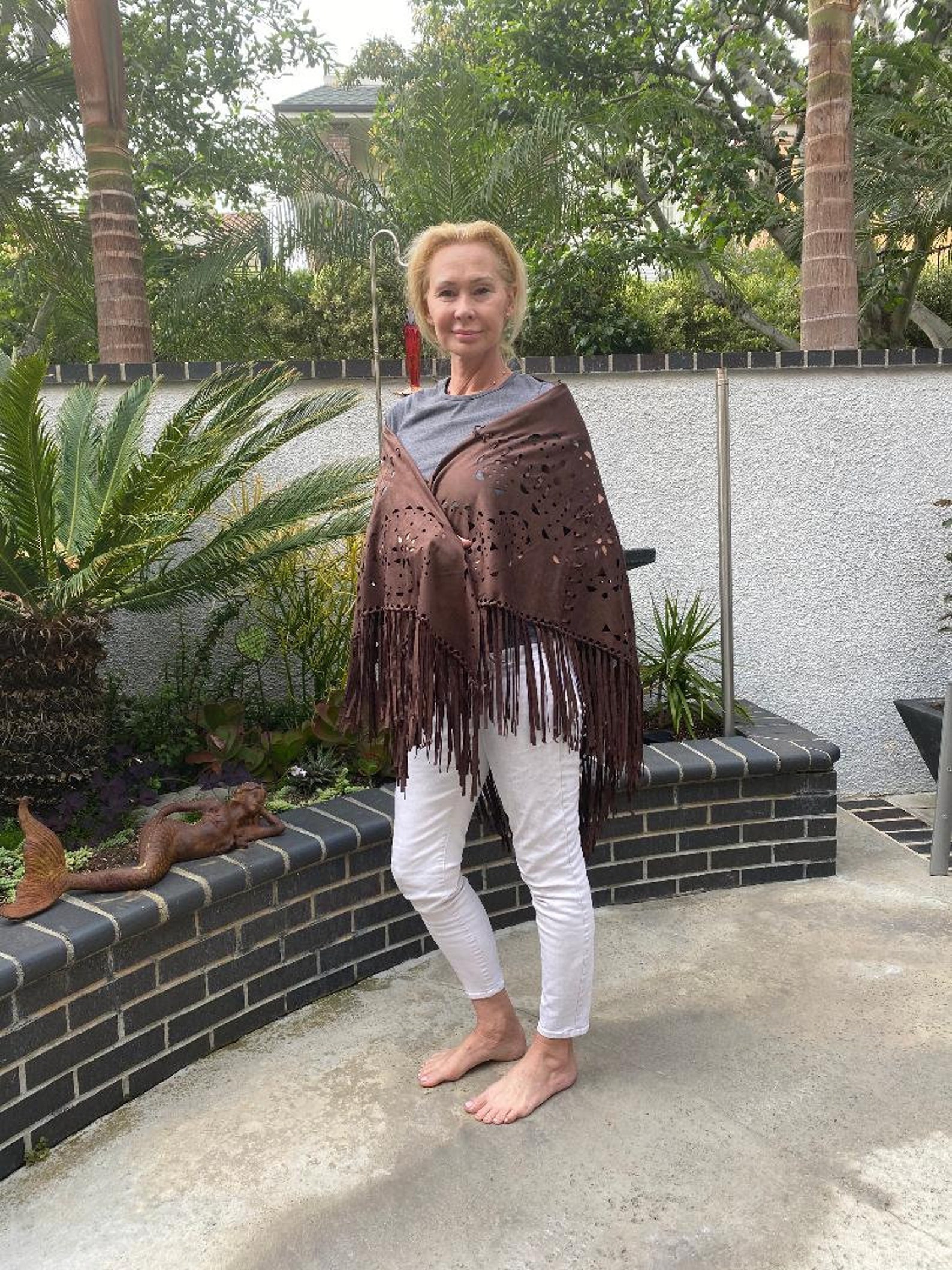 Gorgeous Flowy Ultra Suede Shawl Shawl Wrap Tan Brown - Etsy