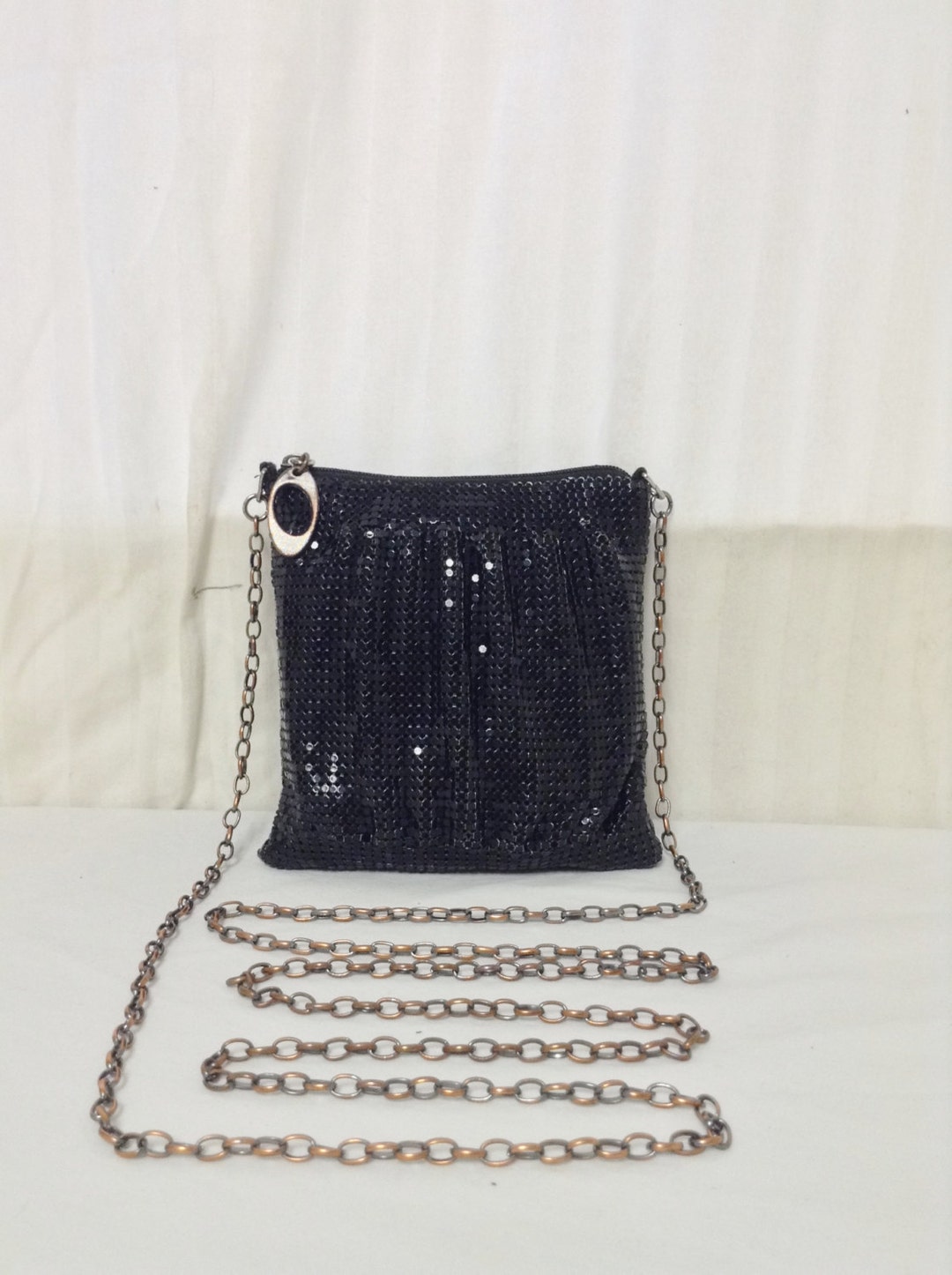 Metal Mesh Purse,bag, Small, Black, Shoulder Bag - Etsy