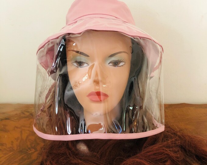 Face Shield Mask With Matching Hat Sturdy Washable Guard, Protective ...