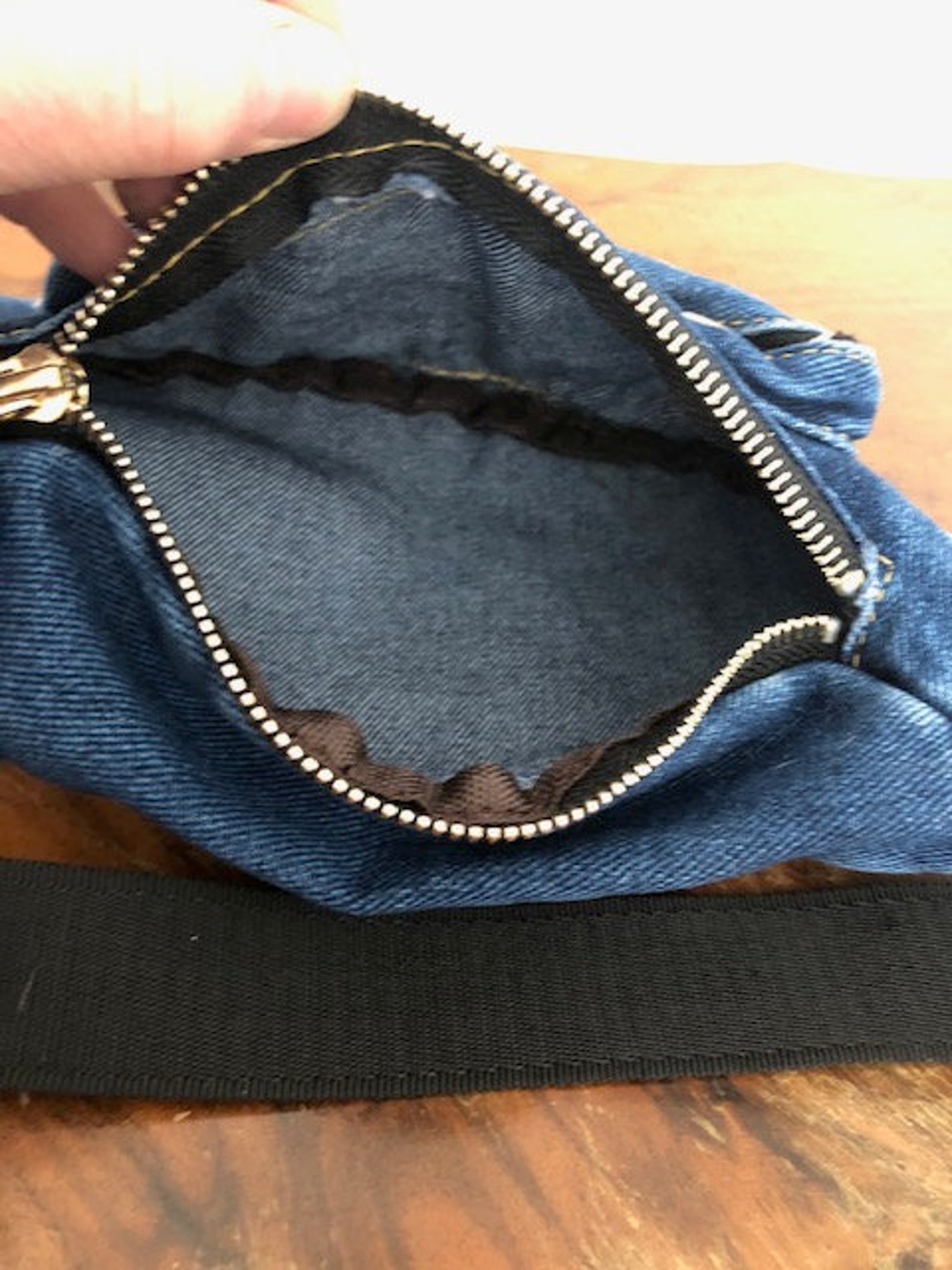 Blue Denim Fanny Pack - Etsy