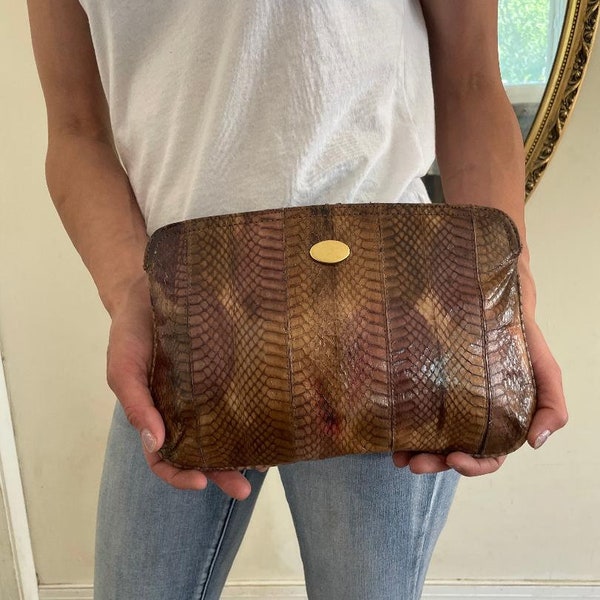 Snake Skin Clutch - Etsy