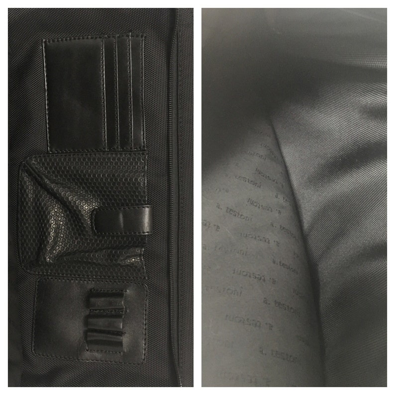 A Testoni Briefcase Black Leather Heavy Duty Made in | Etsy