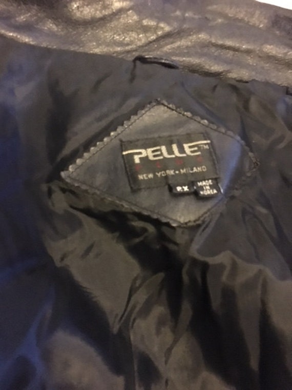 Black leather coat,2X,Pella, Black leather jacket - Gem