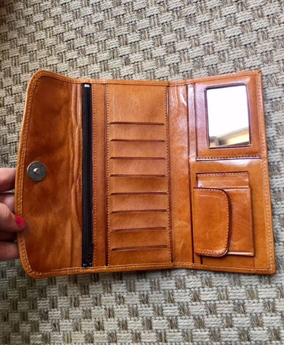 Tooled Leather Wallet ,Roses,Rose wallet,tooled leath… - Gem