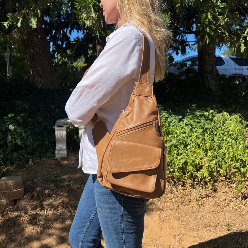 Medium Size Leather Bag - Etsy