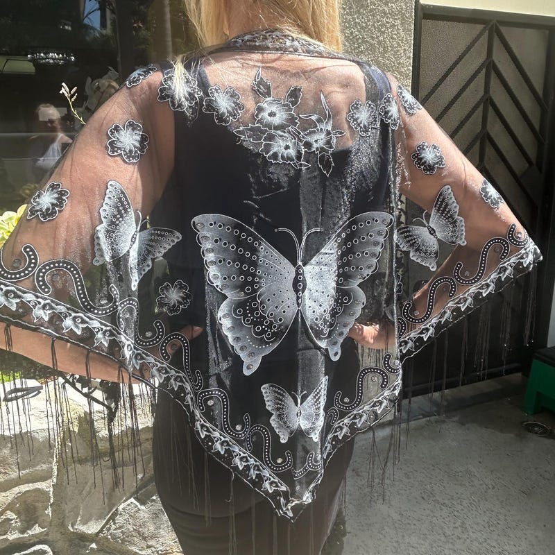 Butterfly Poncho - Etsy