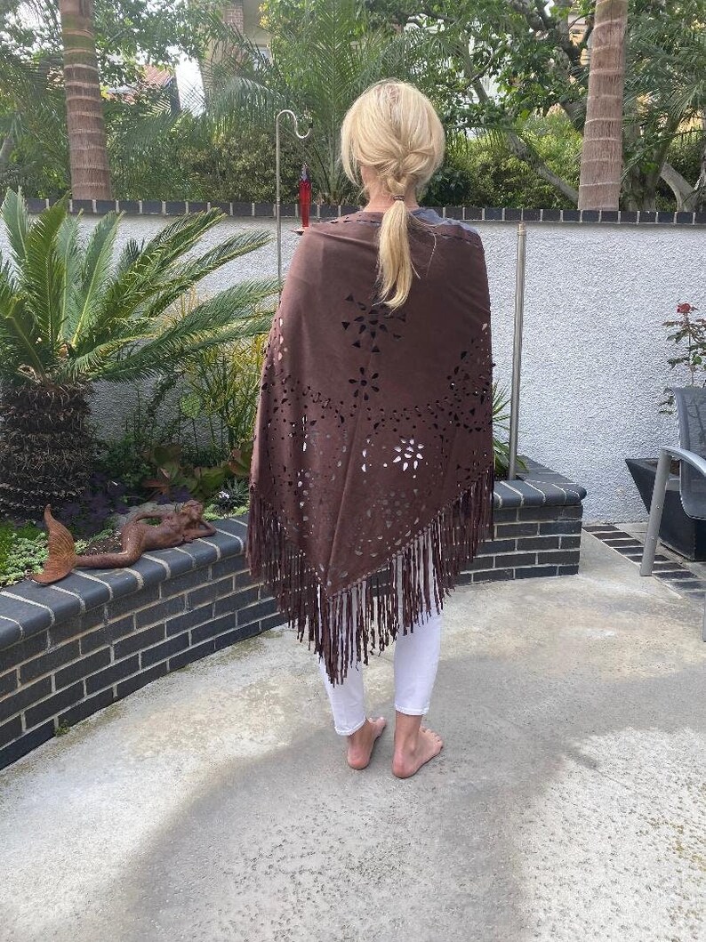 Gorgeous Flowy Ultra Suede Shawl Shawl Wrap Tan Brown - Etsy