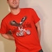 Mens Motorcycle Shirt Red american T-shirt Men's - Etsy