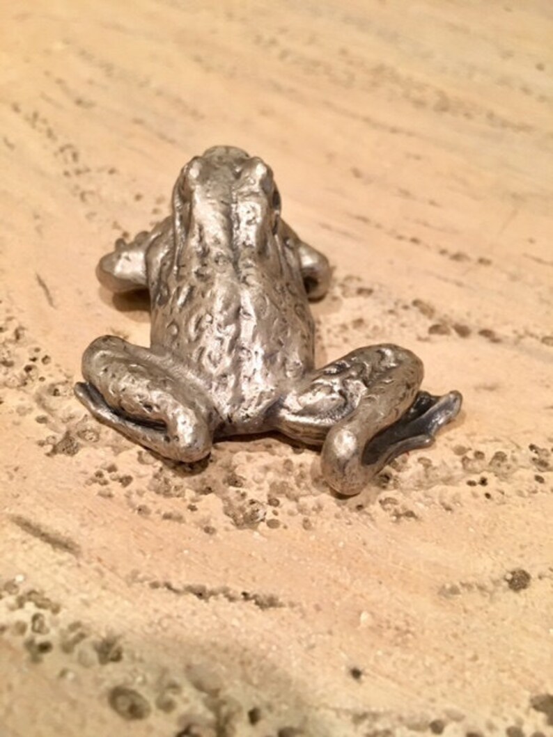Pewter Frog Bull Frogpewter Figurine | Etsy
