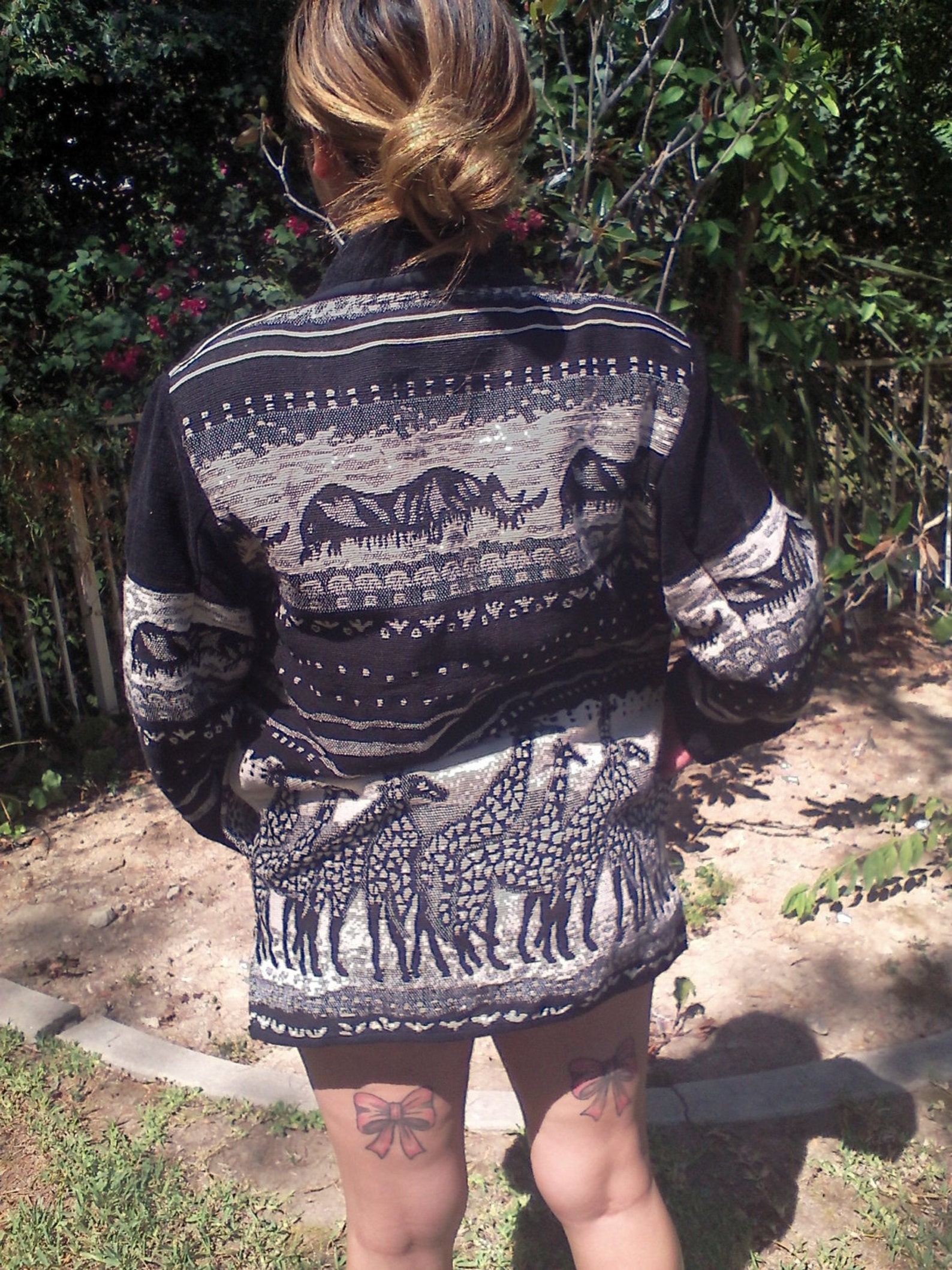 African Animal Jacket,tan,black,giraffes,100% Cotton Coat,medium - Etsy