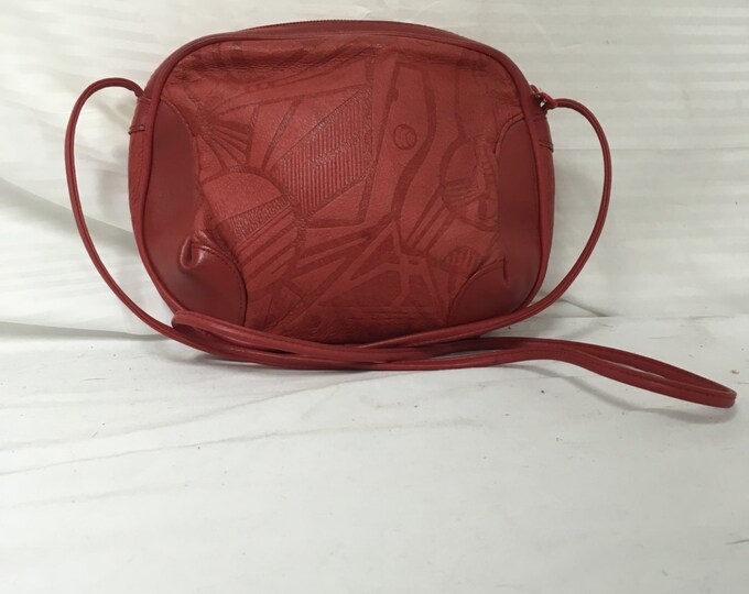 Red Tooled Leather Purse, Shoulder Bag, Bag, Purses ,bags, 1980s - Etsy