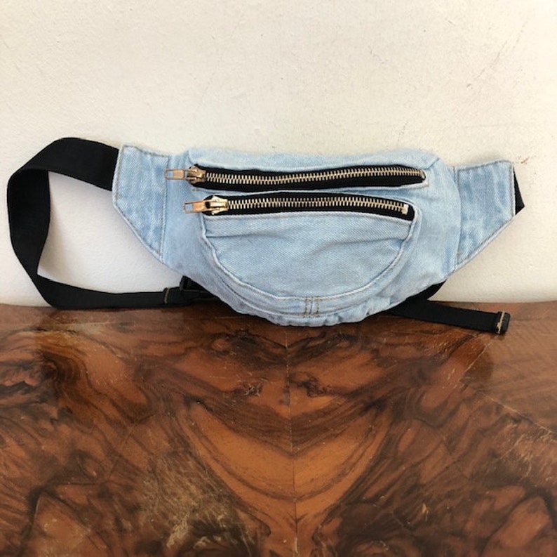 Blue Denim Fanny Pack - Etsy