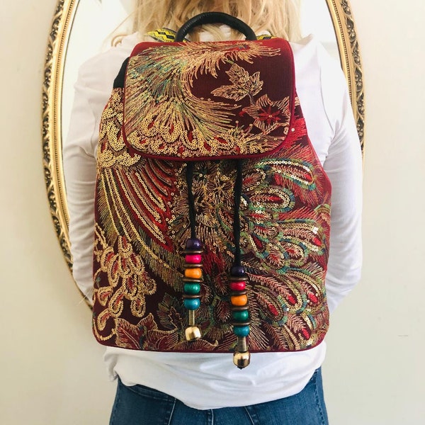 Bird Backpack - Etsy