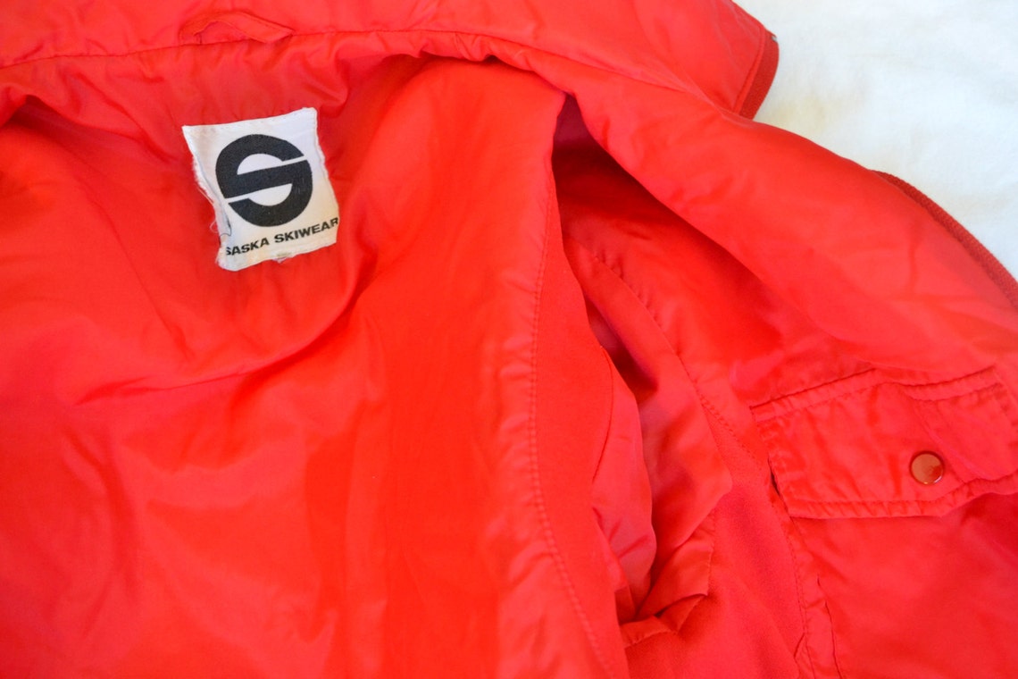 Saska jacket ski jacketSkiwear Mint Condition Red Ski | Etsy