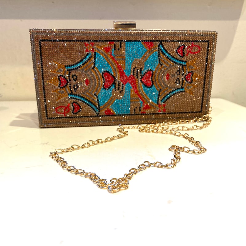 Rhinestone Heart Handbags - Etsy
