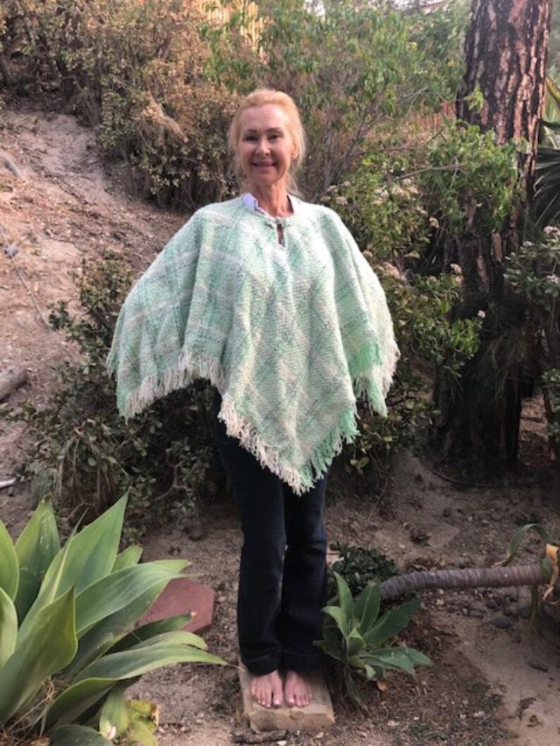 Poncho Top Boyne Valley Weavers Soft Wool Blend Plaid - Etsy